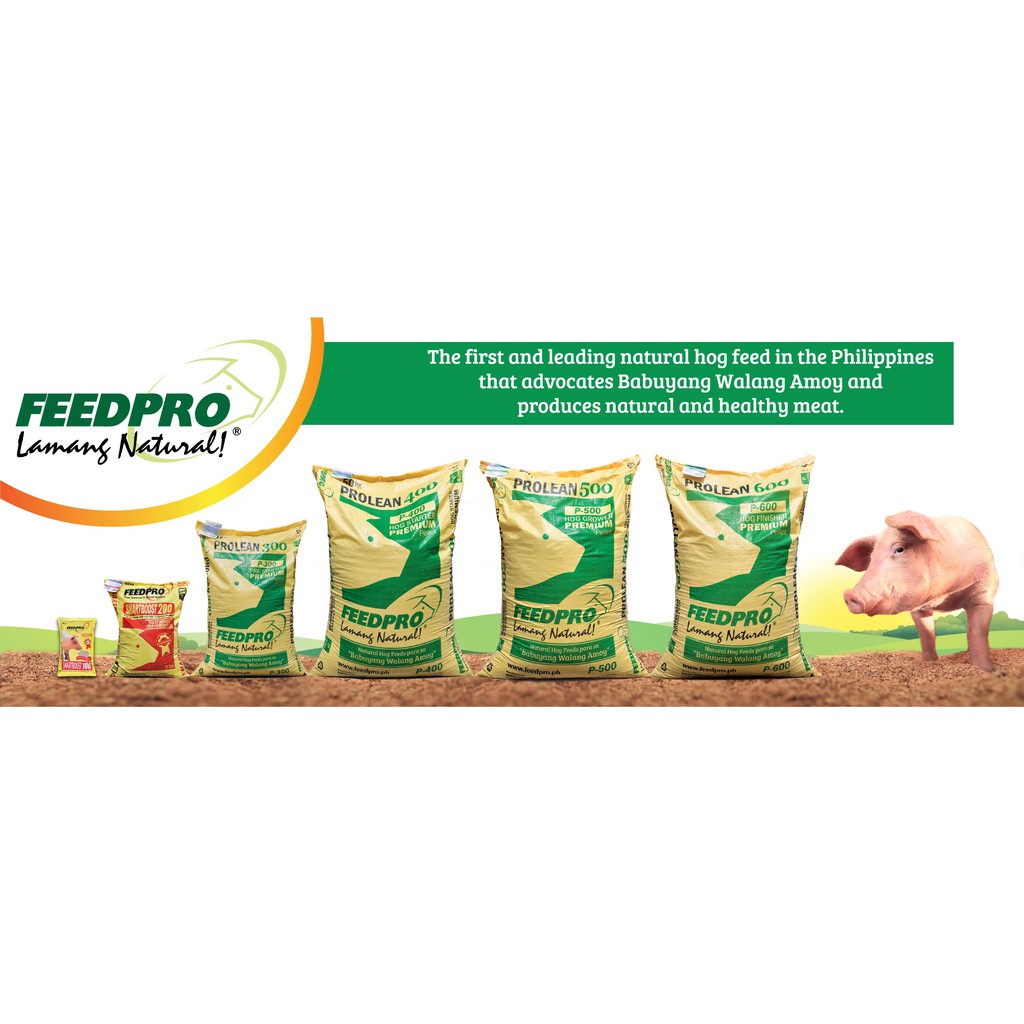 Feedpro - Prolean | Babuyang Walang Amoy | Natural Hog Feeds | repacked per 2kg | Shopee Philippines