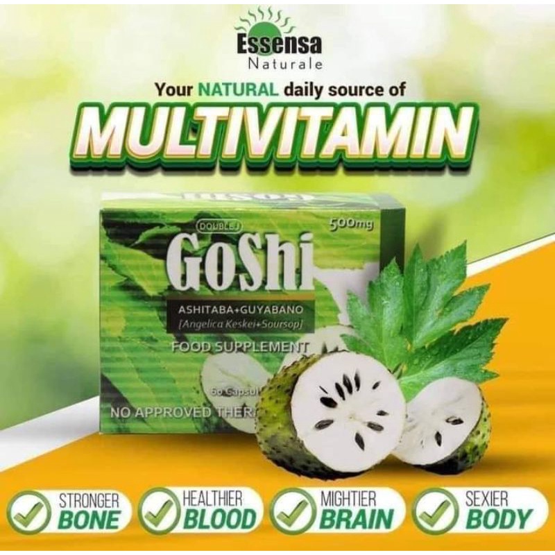 1 BOX GOSHI CAPSULES 500MG AUTHENTIC | Shopee Philippines