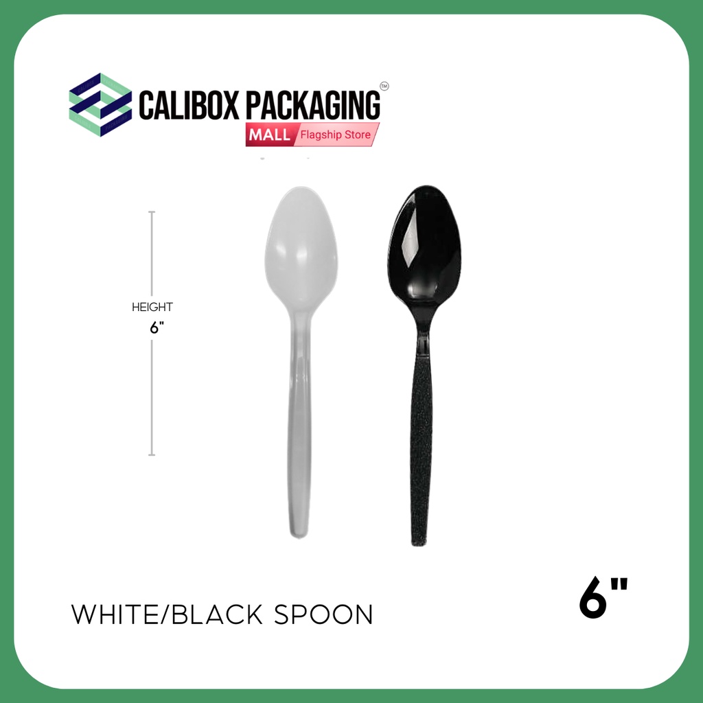 Calibox Packaging Disposable Hard Plastic Spork Spoon & Fork Half (1/2 ...