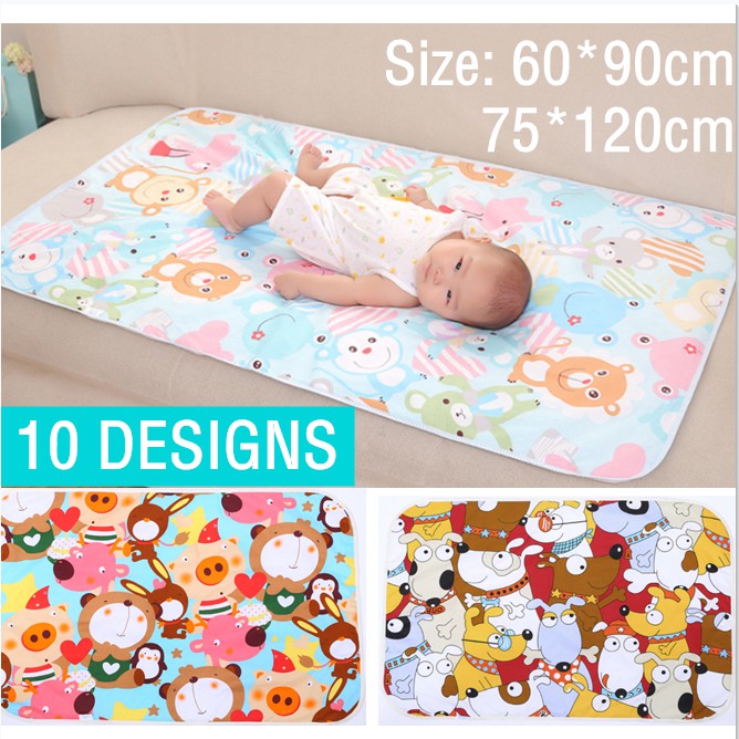 Baby Waterproof Diaper Changing Mat Pad Washable Travel Mat for Infants ...