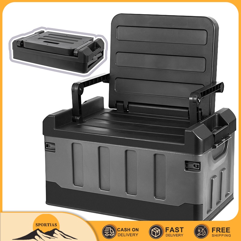 58L Storage Box Outdoor Picnic Portable Folding Snack Storage Box Home ...