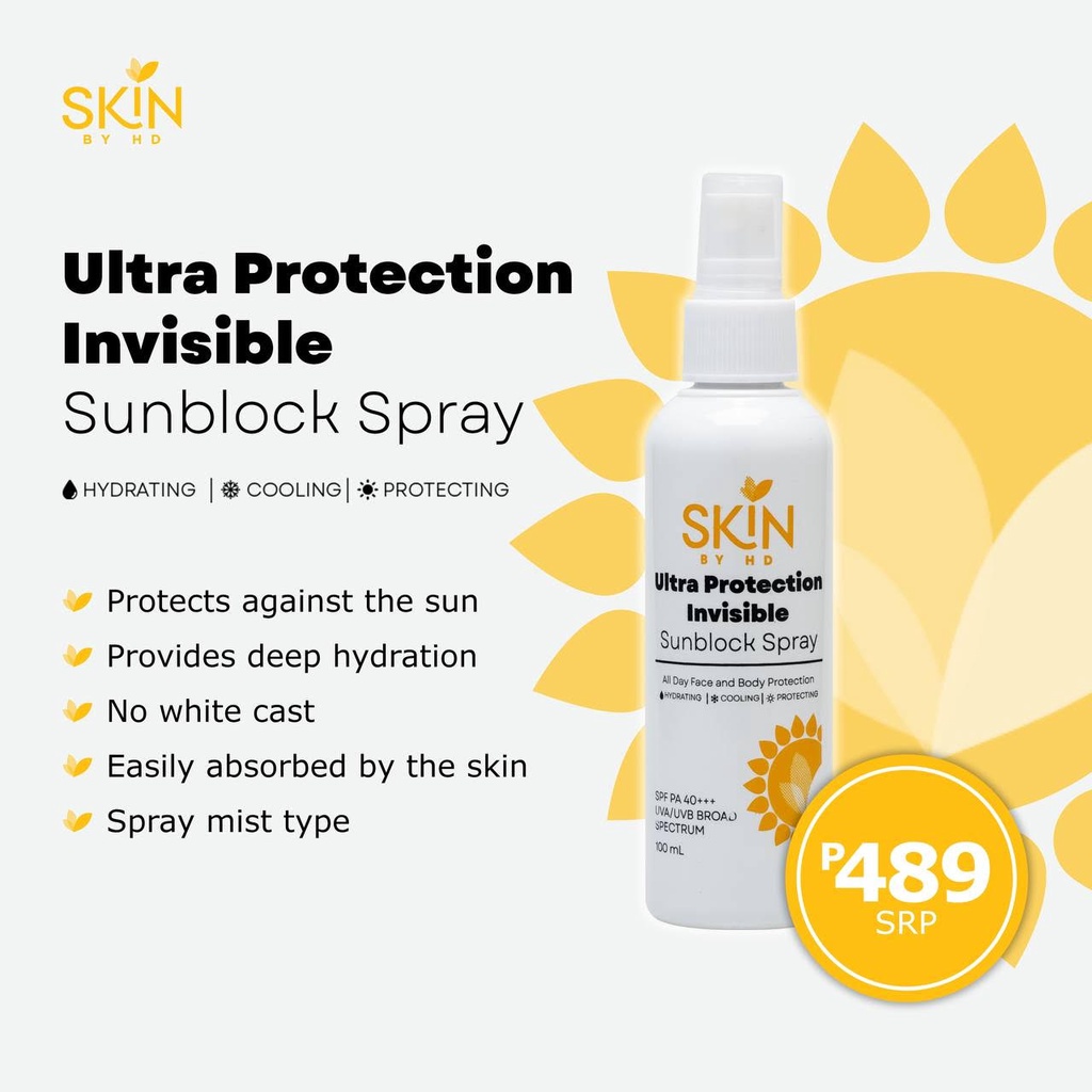 Ultra Protection Invisible Sunblock Spray by Skin HD -- SPF PA 40 ...