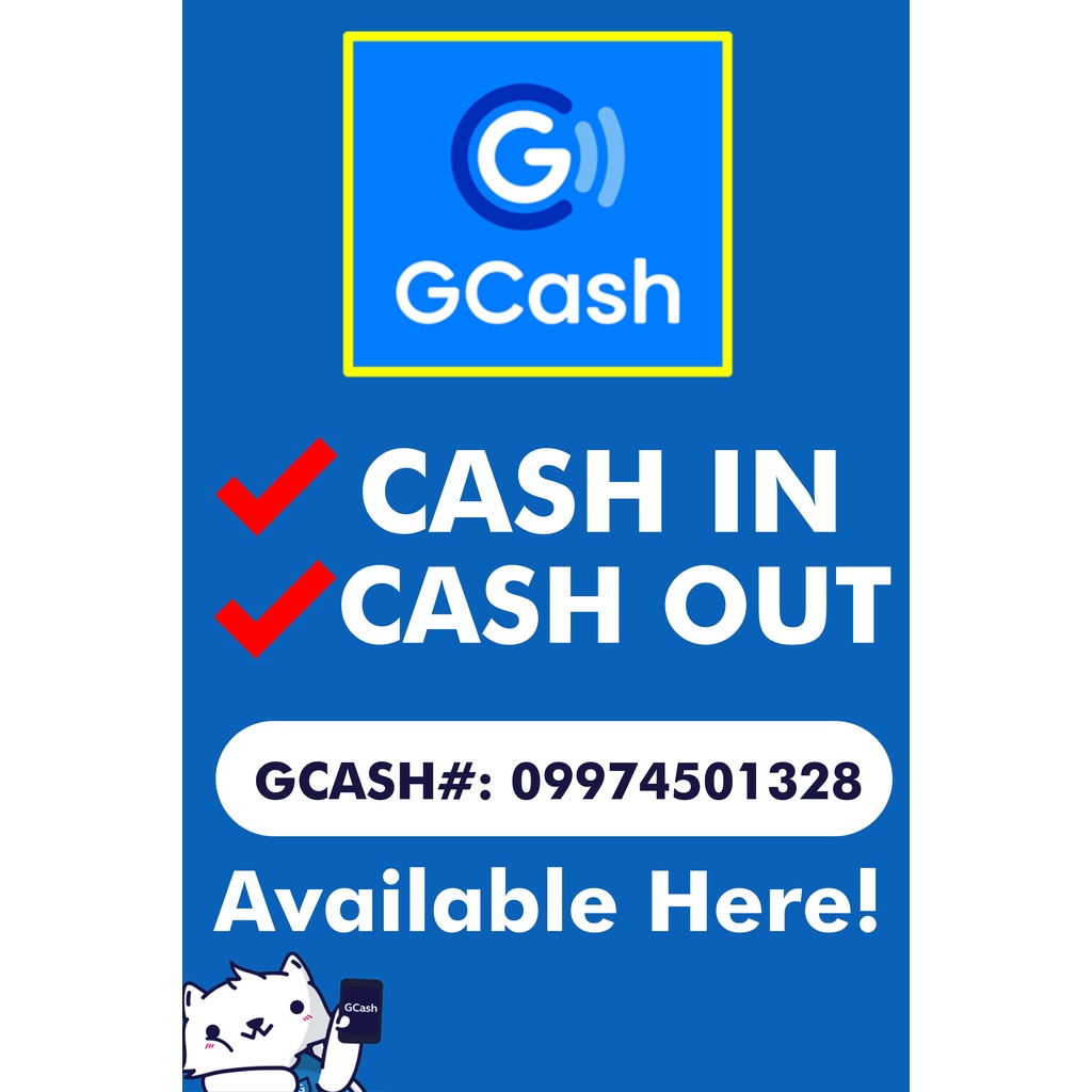 GCASH TARPAULIIN CASH IN CASH OUT | Shopee Philippines