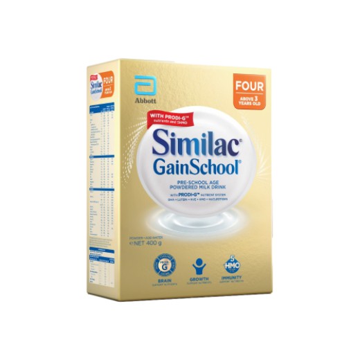 Similac Gainschool 400g for Kids Above 3 Years Old Powdered Milk Drink ...