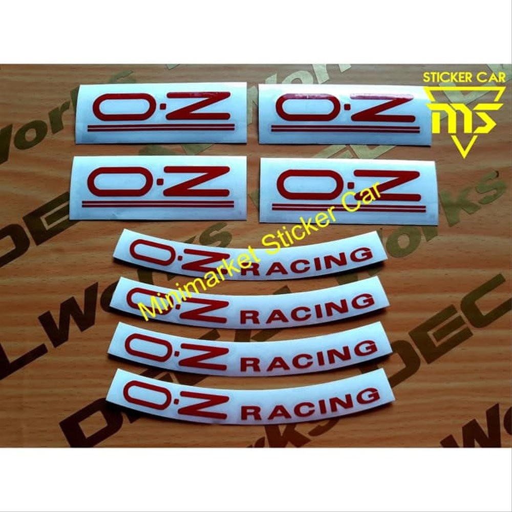 Oz racing stickers oz racing rims ring 8pcs | Shopee Philippines