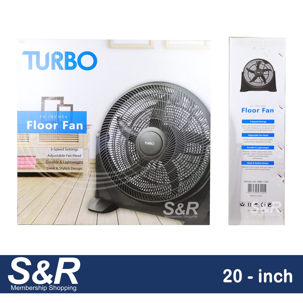 Turbo 20-inches Floor Fan TBBF-7204 | Shopee Philippines
