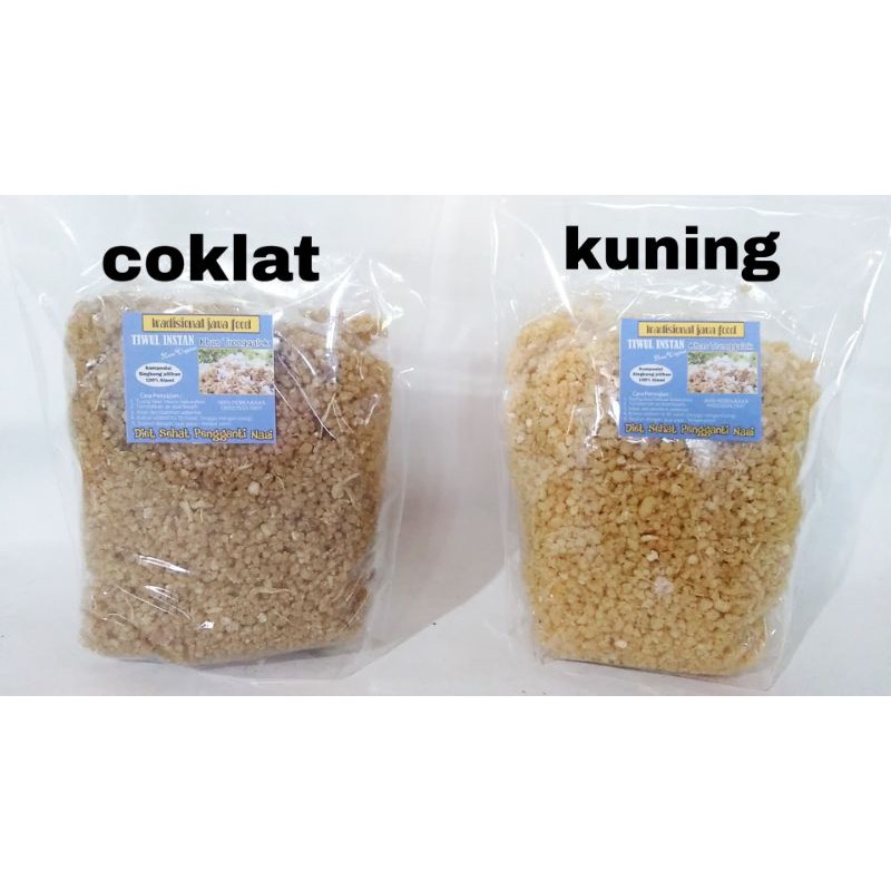 Tiwul Instant Weight 500gram/cassava Rice/Traditional Food | Shopee ...