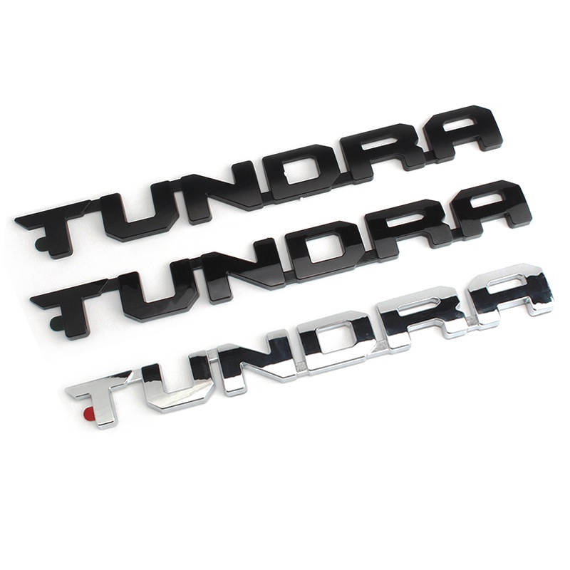 3D Sticker TUNDRA Logo Letter Emblem Decal For Toyota Car Tail Exterior ...