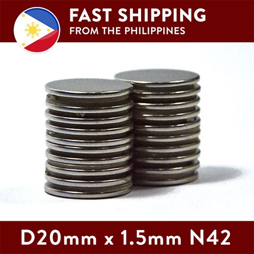 Magnet Manila D20mm X 1.5mm 10s Or 20s N42 Neodymium Magnet Super ...