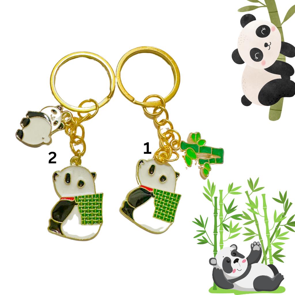 Panda Keychain Charms Creative Sweet Girls Bag Ornaments Key Ring ...