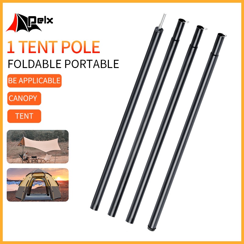 camping Tent pole 1 set 2 Meter Sunshade Awning Portable Rod Outdoor ...