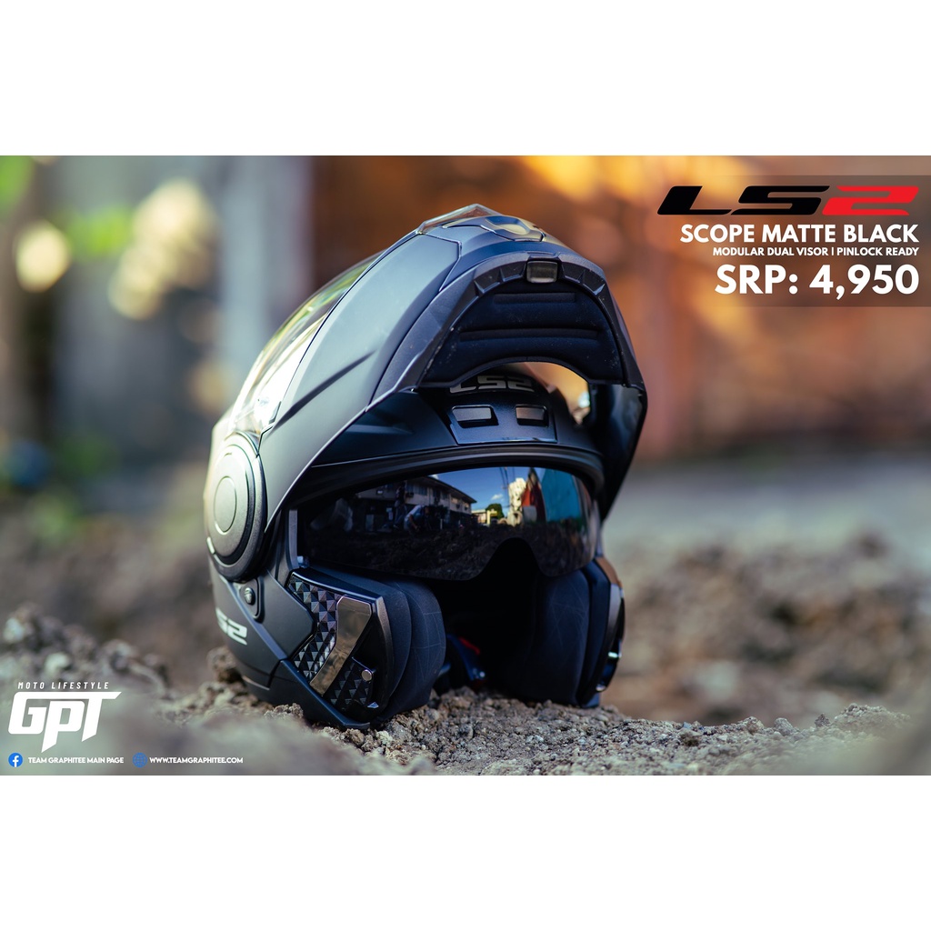 LS2 HELMETS SCOPE MONO COLOR (MODULAR) | Shopee Philippines