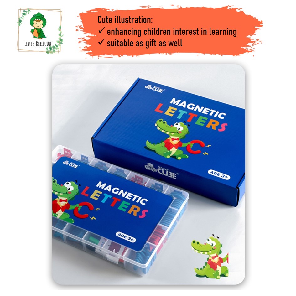 104/208 Pcs Letters - (Crocodile cartoon themed) Magnetic EVA Foam ...