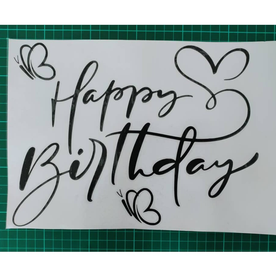 Sticker Belon Bobo A4 Size Happy Birthday | Shopee Philippines