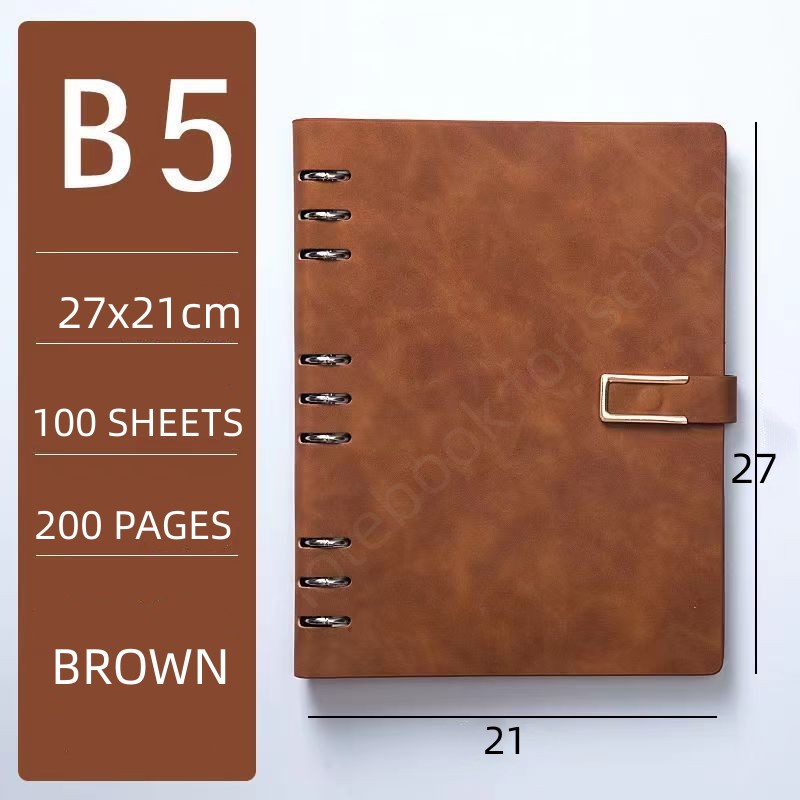 NFS A5/B5 loose-leaf notebook removable notepad with side buckle ...