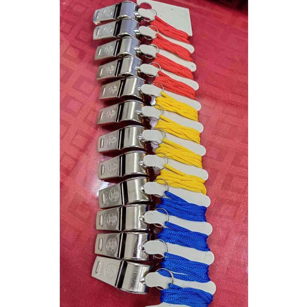 12pcTin Metal Whistle Metal Safety Whistle Emergency Police Whistle ...