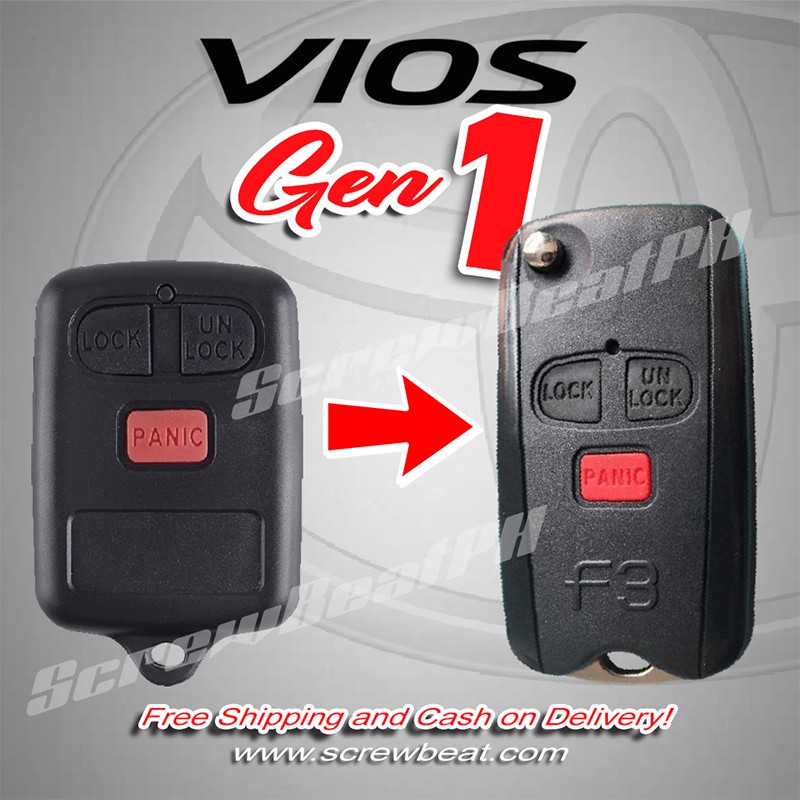 Toyota Vios Gen 1 | Altis Flip Key Conversion | Shopee Philippines