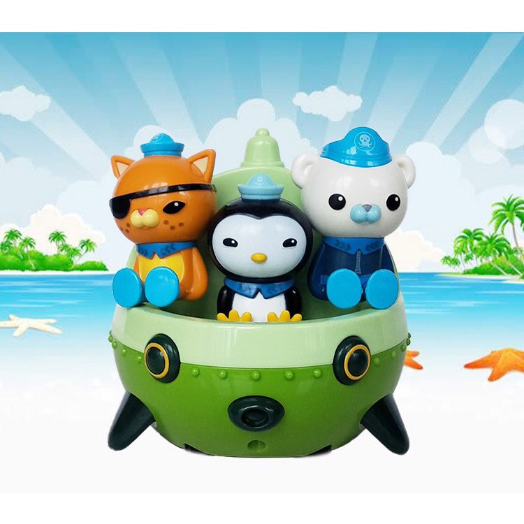 The Octonauts Pull Back Car Boat Model Action Figure with Octonauts ...