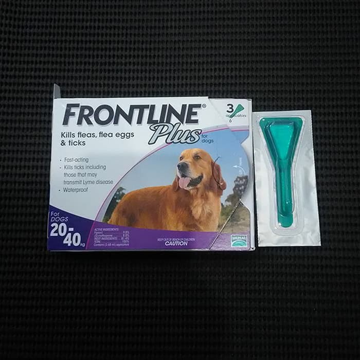 Flea Medicine For frontline Dogs plus dog L/dog large 20-40kg | Shopee ...
