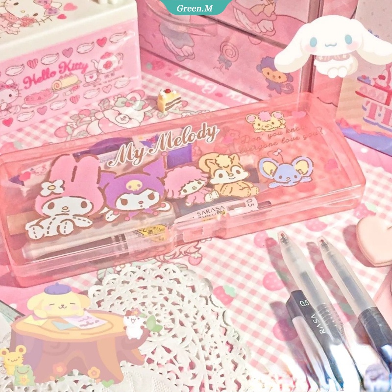 Sanrio Hello Kitty Cute Cartoon Student Stationery Bag Zipper Storage ...