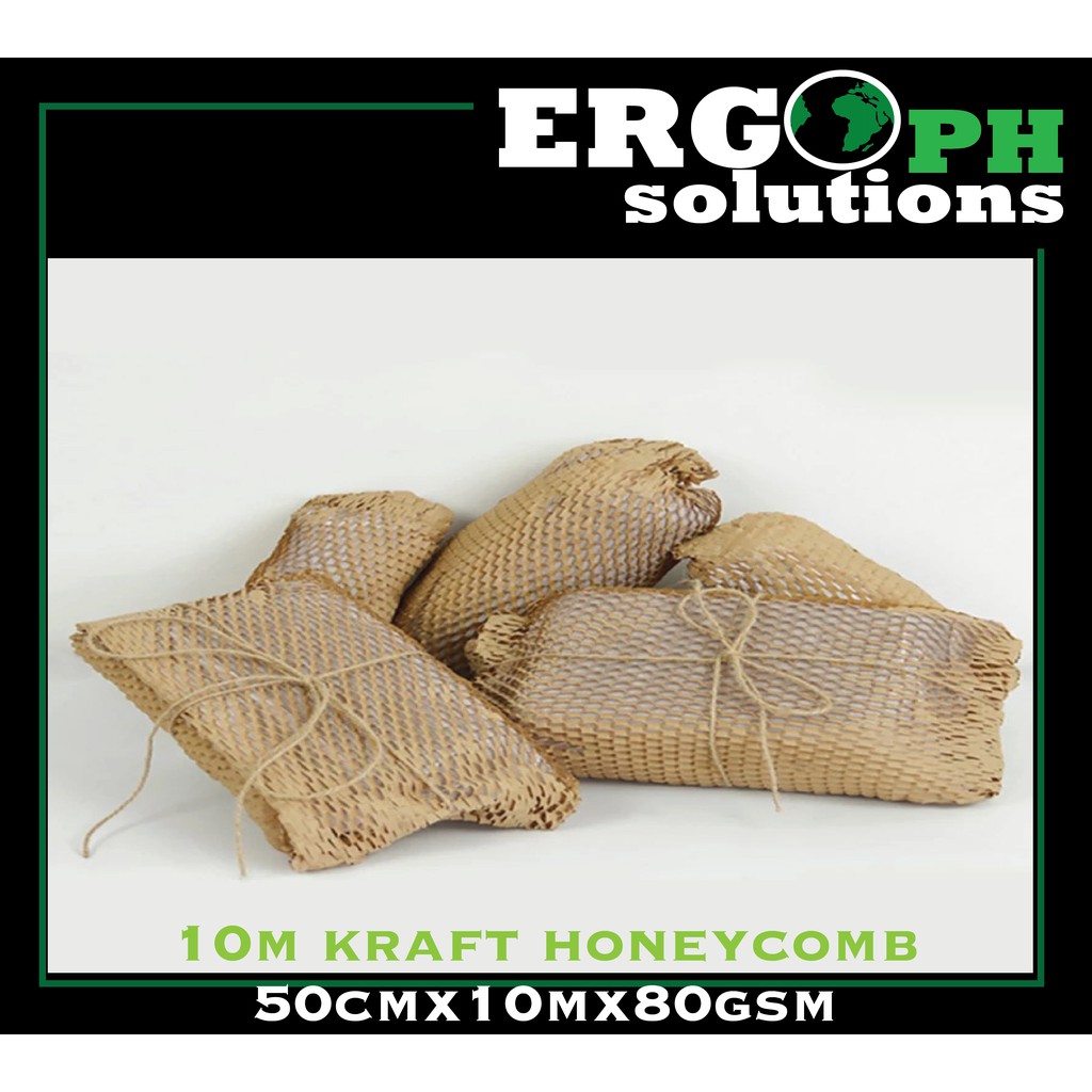 38cm/50cm x 10m Eco-friendly KRAFT Honeycomb Paper Packaging | Shopee ...