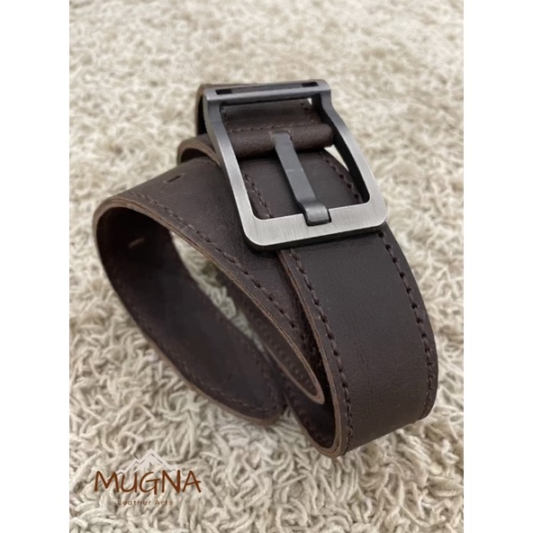 Mugna Leather Belt - Real Leather | Shopee Philippines