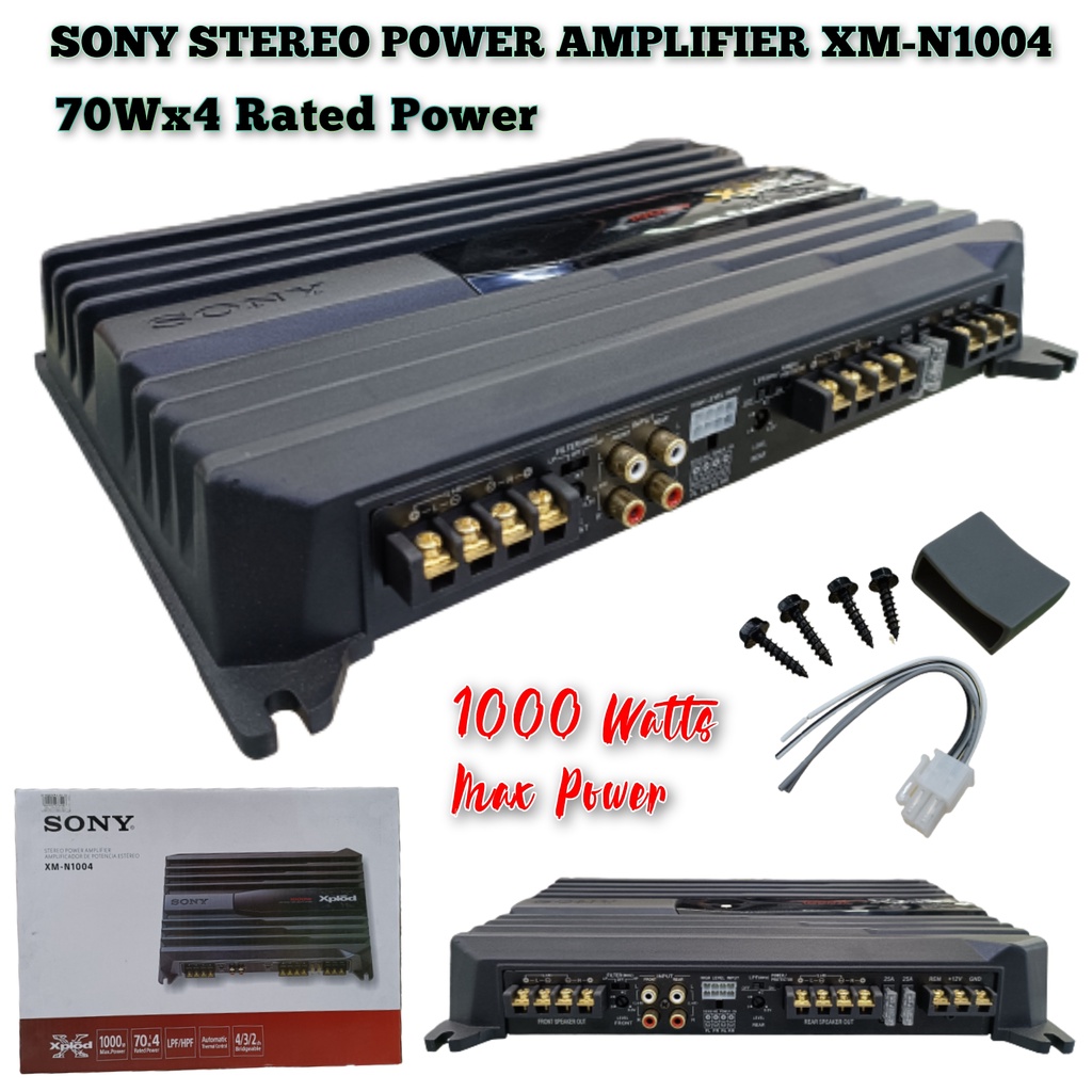 CPAO SONY STEREO POWER AMPLIFIER XM-N1004 70Wx4 1000W RATED POWER (7342 ...