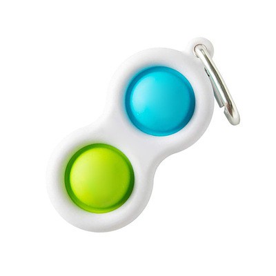 TikTok Fidget Toy Fat Brain Simpl Dimpl Key Chain Stress Release Toy Silicone Push Pop ...