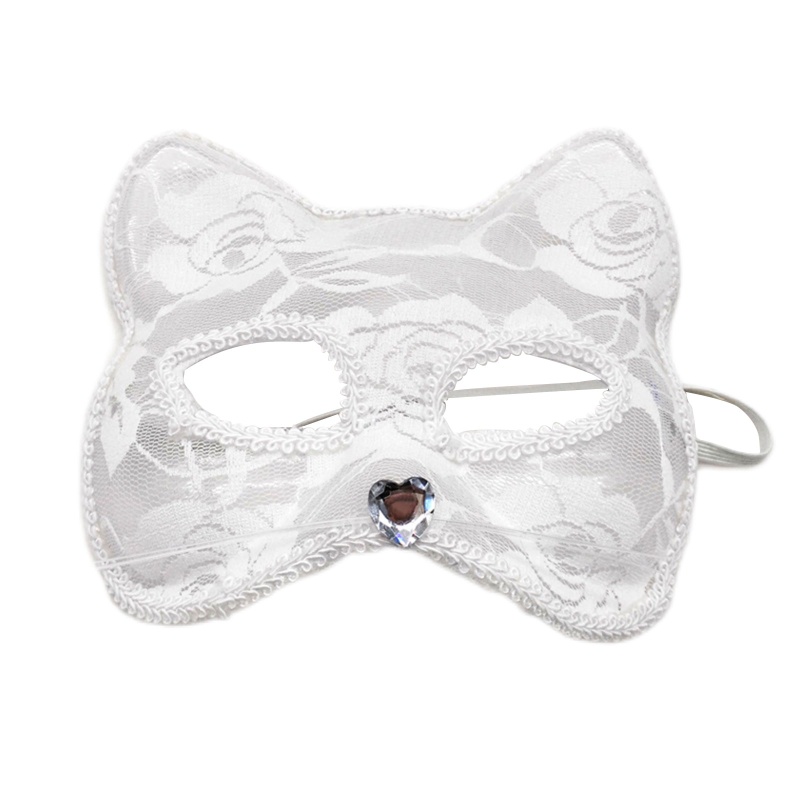 royal Embroidery Sexy Cat Lace Mask Kitten Face Mask Lace Mask ...