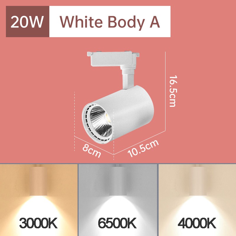 NEW! Led Track Light 12W 20W 30W 40W COB Track Lamp Lighting Modern ...