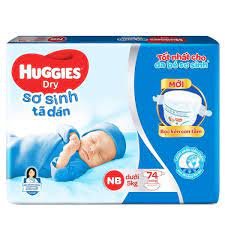 Huggies NB74 Newborn diapers - Sized Newborn 74 pieces - For babies ...