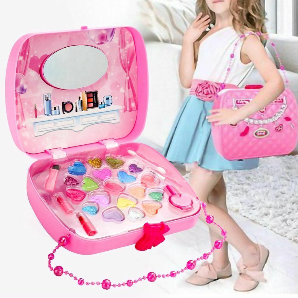 Girl Makeup Kids Cosmetics Makeup Set Washable Beauty Makeup Box Baby ...