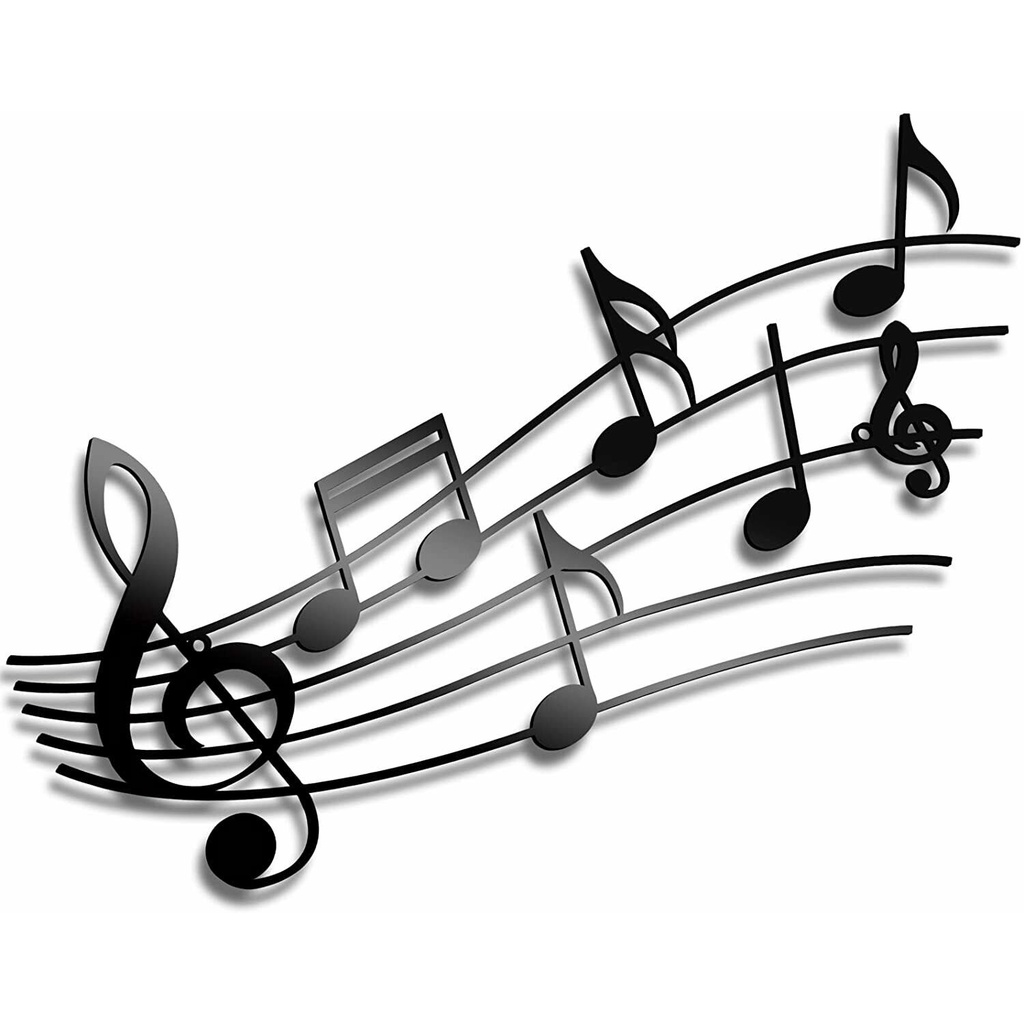 Music Note Wall Decor Metal Music Notes Wall Art Music Theme Note ...