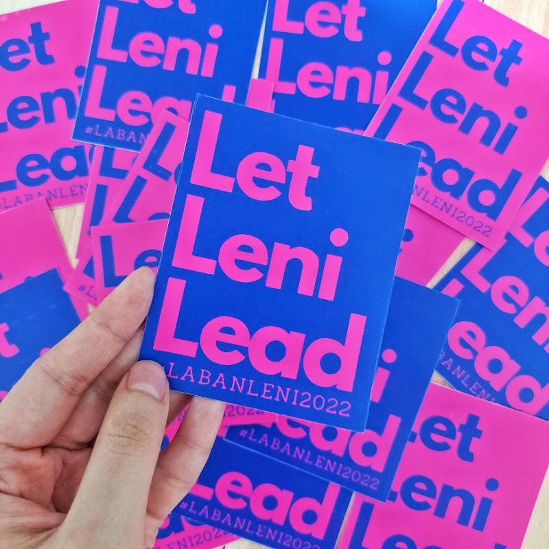 let leni lead laban leni waterproof vinyl stickers | Shopee Philippines