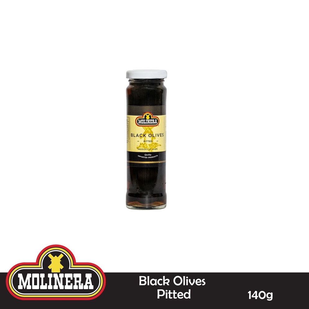 Molinera Black Olives Pitted 140g | Shopee Philippines