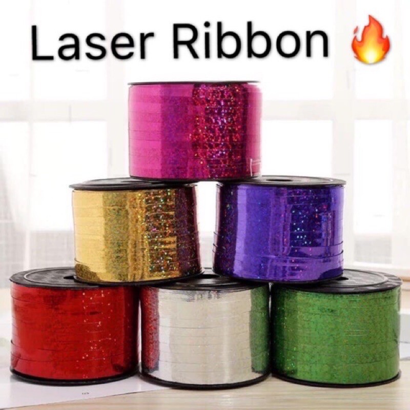 new 1 Roll Laser ribbon(size: 100 meters) | Shopee Philippines