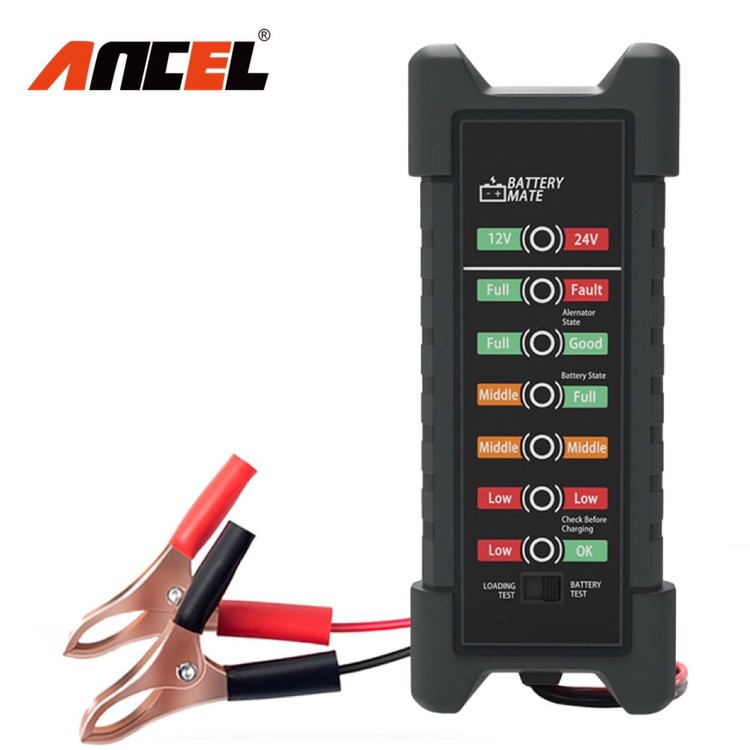 ANCEL BM410 Battery Mate 12V & 24V Digital Car Battery Tester Car ...