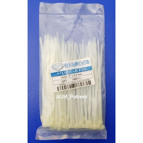 NYLON CABLE TIE 5 inches x 2.5mm ( 100 PCS / PER PACK ) | Shopee ...