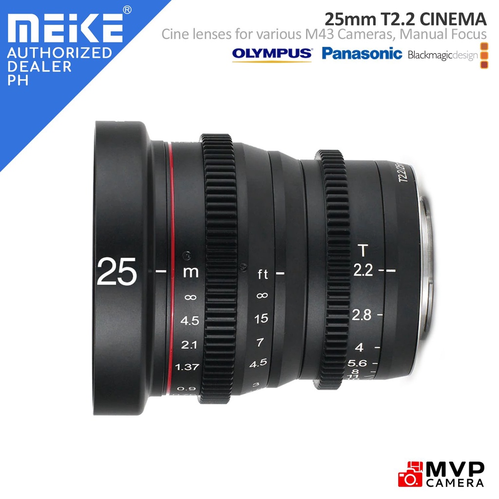 Meike 12mm 16MM 25MM T2.2 Cine Lens Manual for MFT Micro Four Thirds M43 MVP CAMERA | Shopee ...