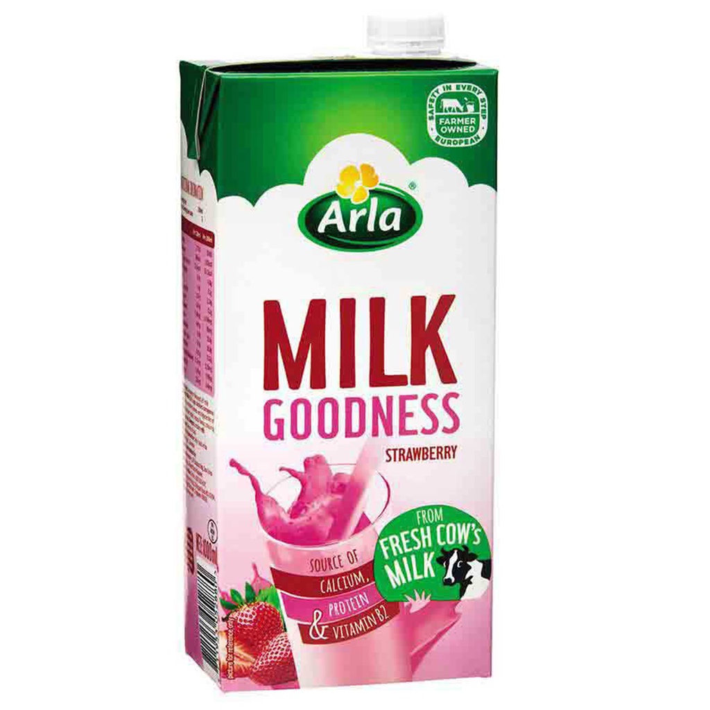 Arla Milk Goodness Strawberry 1L | Shopee Philippines