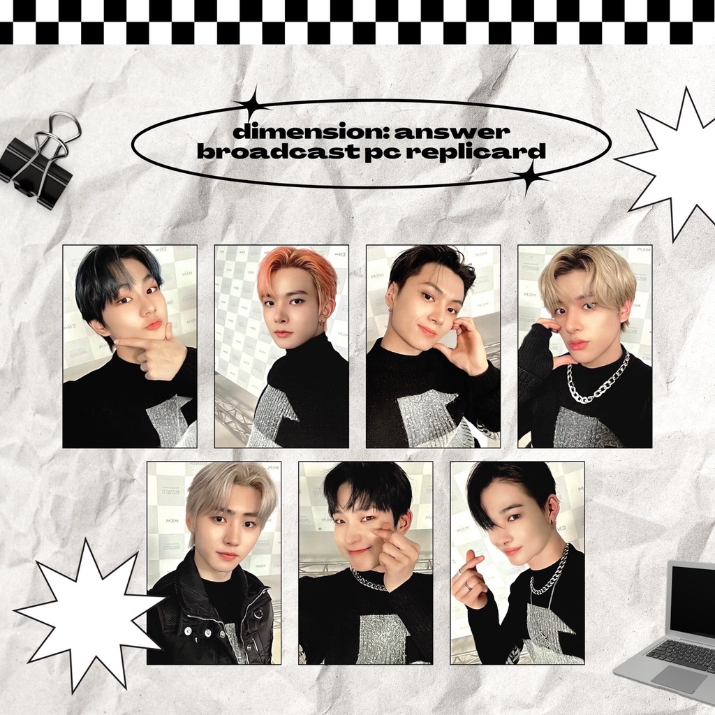 EN- GENE MADE DIMENSION ANSWER BROADCAST FANMADE PHOTOCARD | Shopee Philippines