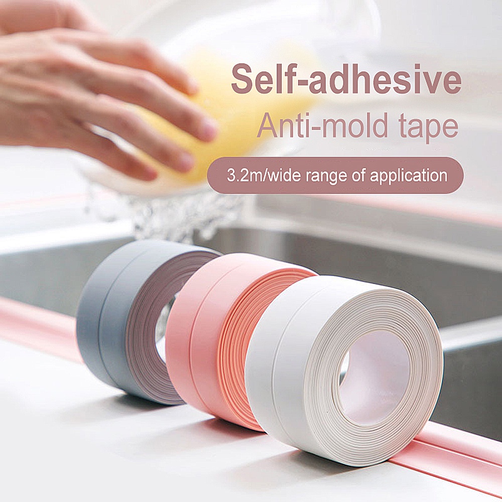 3.8M Kitchen Sealant Strip Waterproof Door Gap Strip Sink Bathtub ...