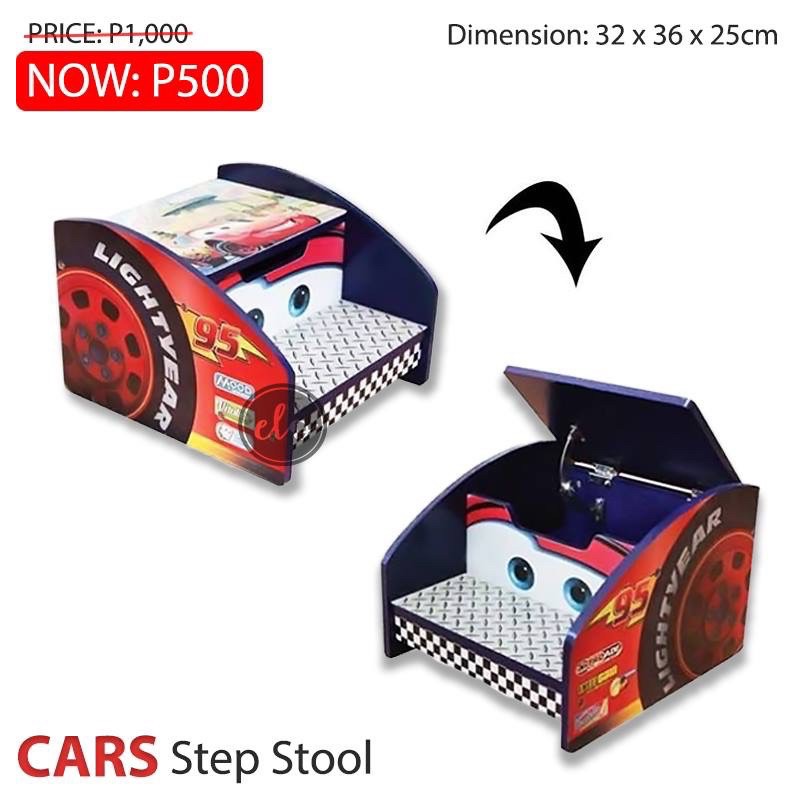SALE!!!! Disney Cars Storage Step Stool Mcqueen | Shopee Philippines