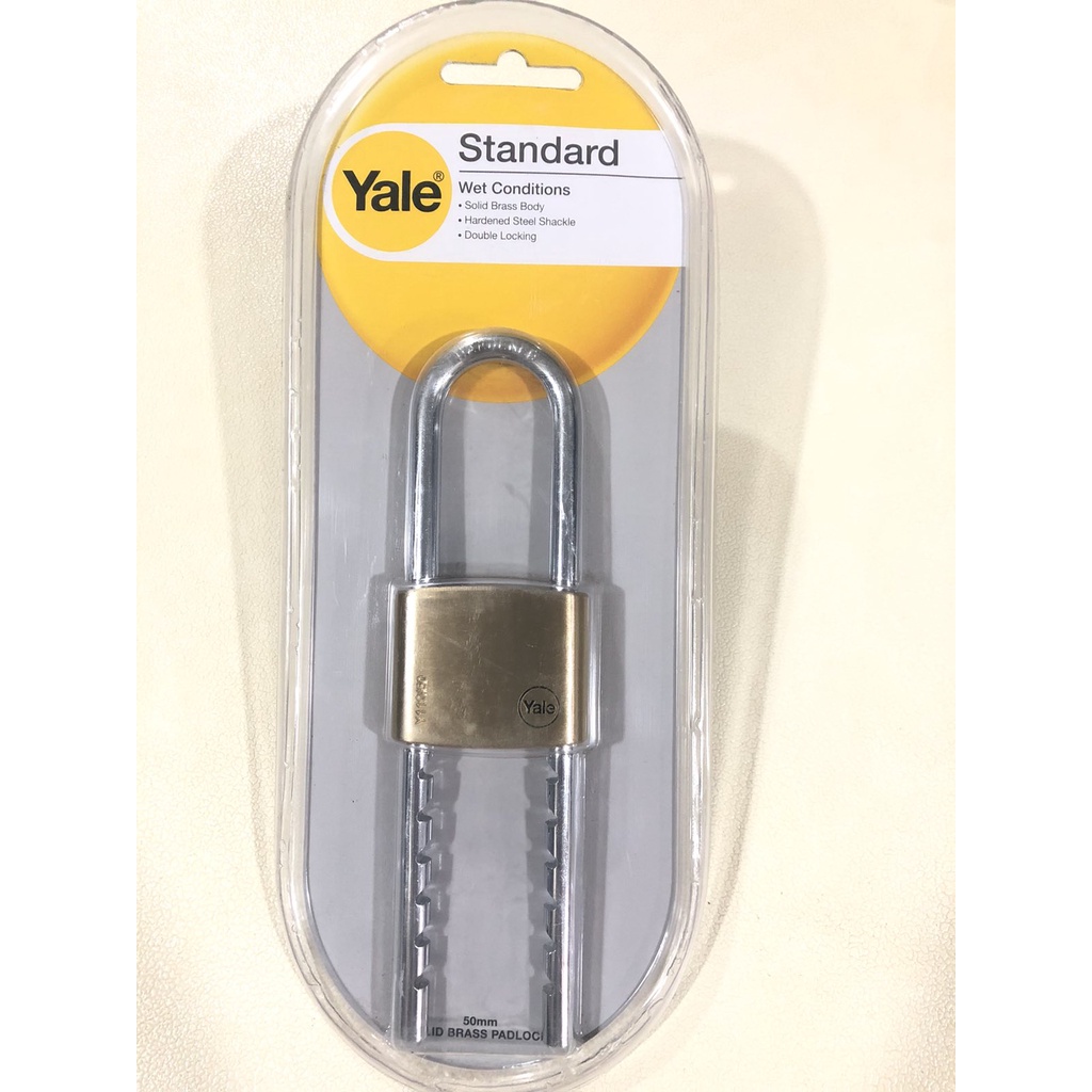 Yale Y110/50/155/1 Security Long Shackle Padlock, 50 mm | Shopee ...