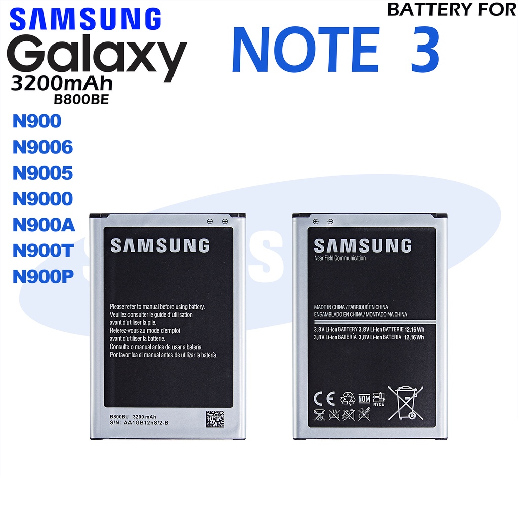 Samsung Galaxy Note 3 /SM-N9005 N900 N9002 N9009 battery Model B800BE ...