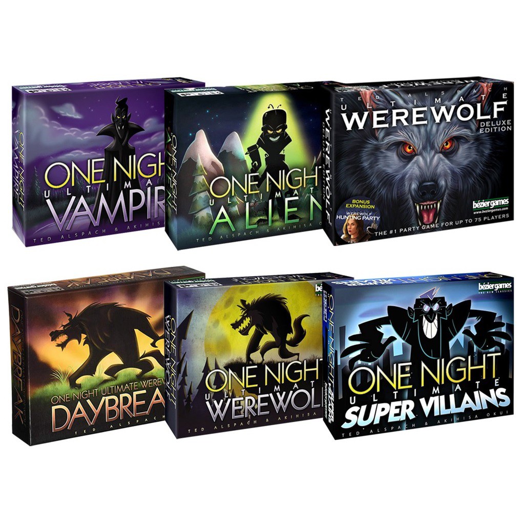 One Night Ultimate Werewolf Boardgames (6 variations) | Shopee Philippines