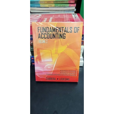 Fundamentals of Accounting by Cabrera | Shopee Philippines
