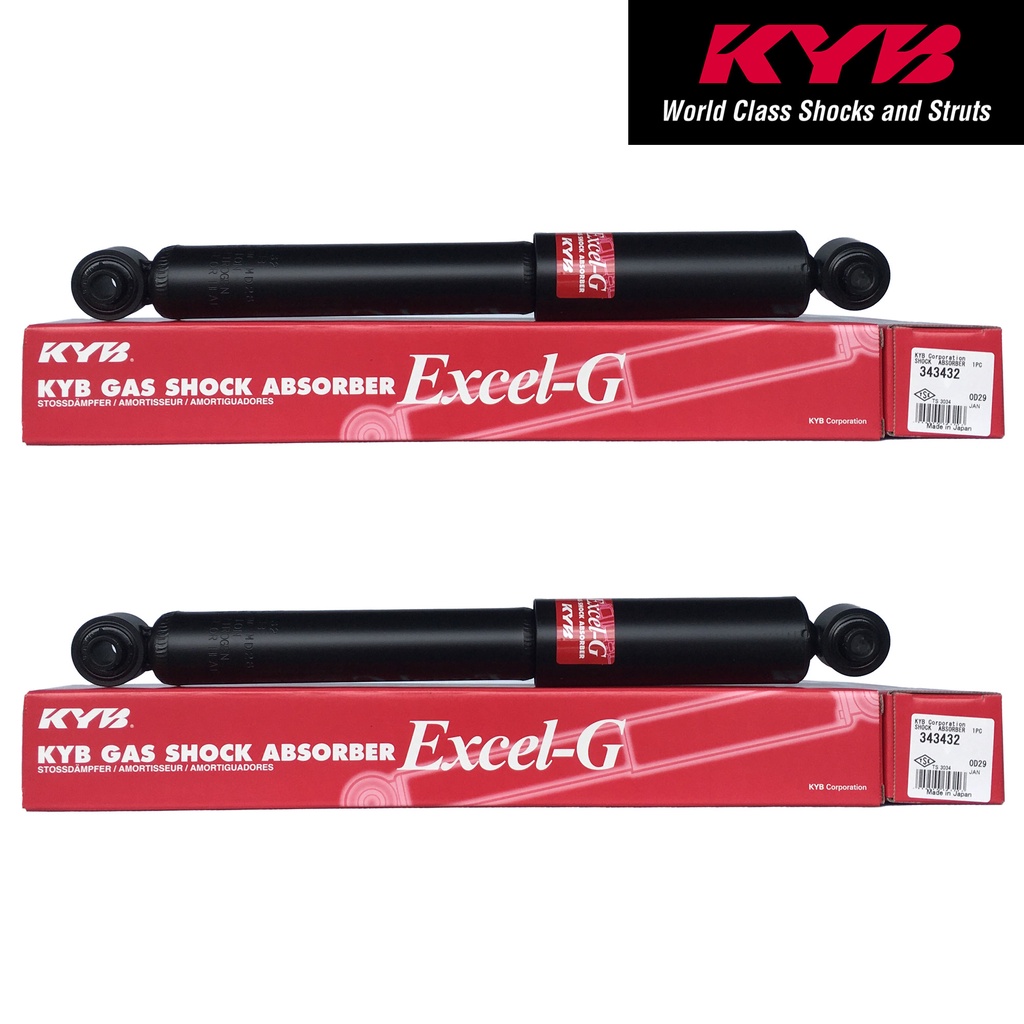 KYB KAYABA Excel-G Shock Absorber Rear for Hyundai Eon 0.8, Atos 2012 - 2017 Set of 2 (343432 ...