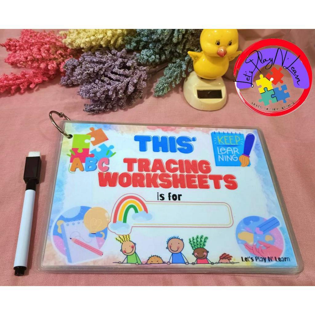 Personalized mini tracing worksheets, laminated write and wipe ...