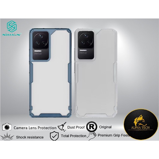POCO F4 5G Case NILLKIN Nature Pro Premium Transparent Shockproof Case ...